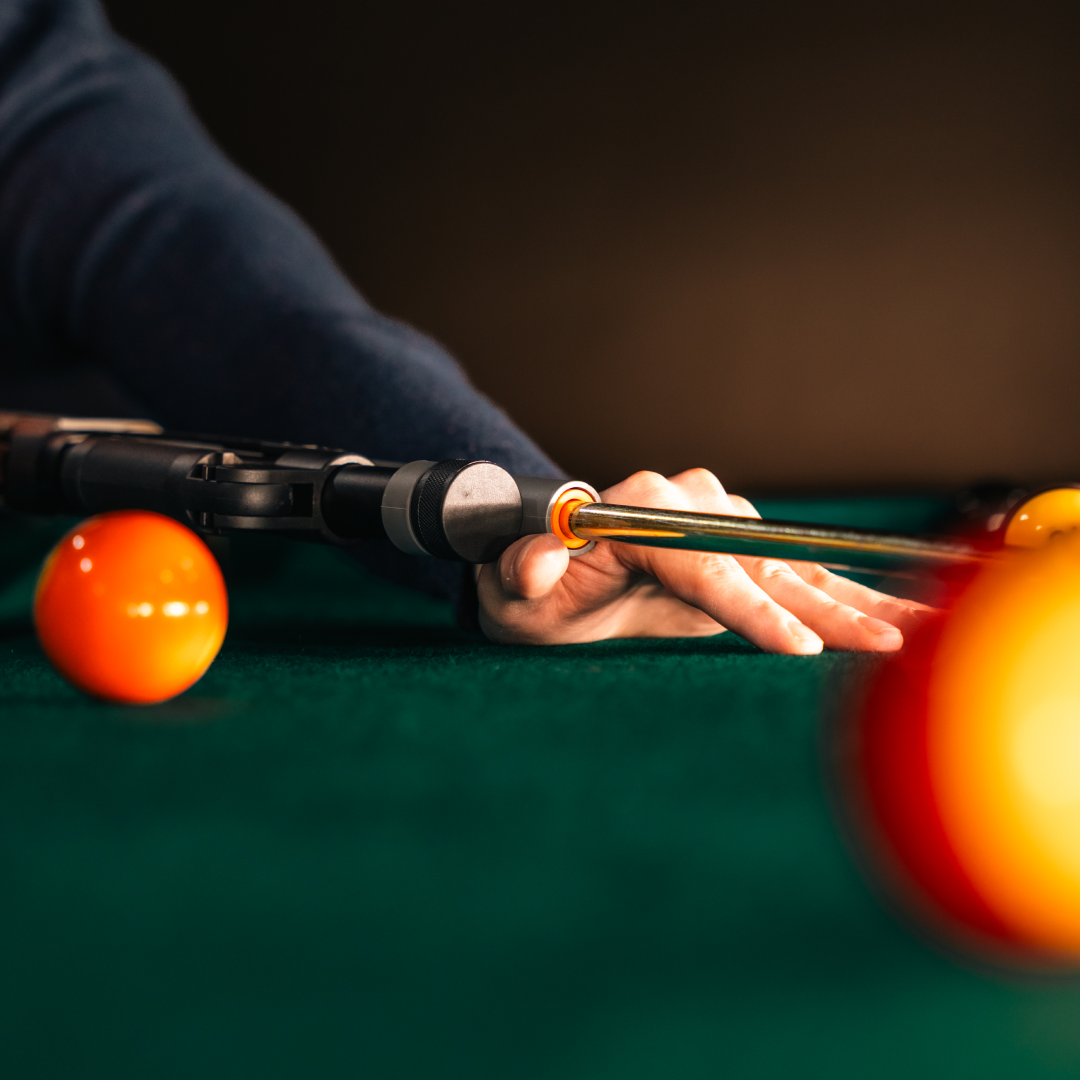 The Original Shotgun Pool Cue in Gray | Cue Stick Gun