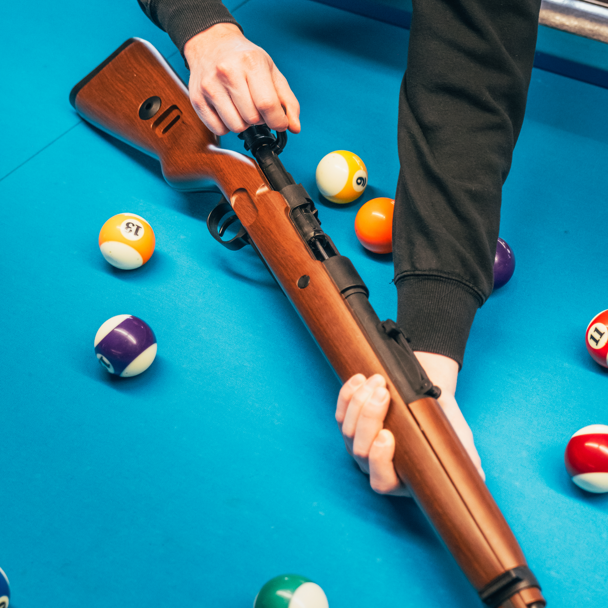 Bolt Action Rifle Pool Cue | Cue Stick Gun